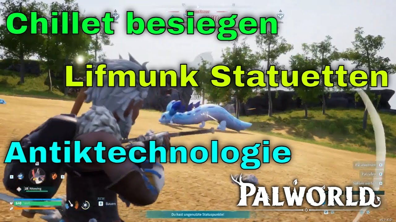 Palworld Tipp #5 Alpha Pal Chillet besiegen, Fangeschick steigern ...