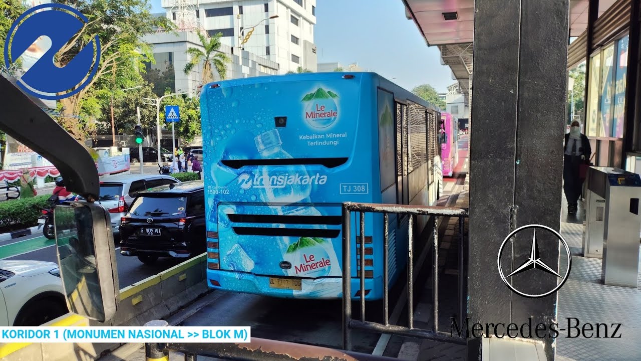 🔵[TRIP] TransJakarta Mercedes-Benz OH-1526 NG Tentrem Velocity (TJ-308 ...