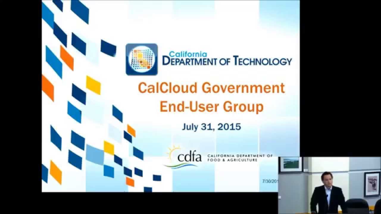 CalCloud End-User Group Meeting - YouTube