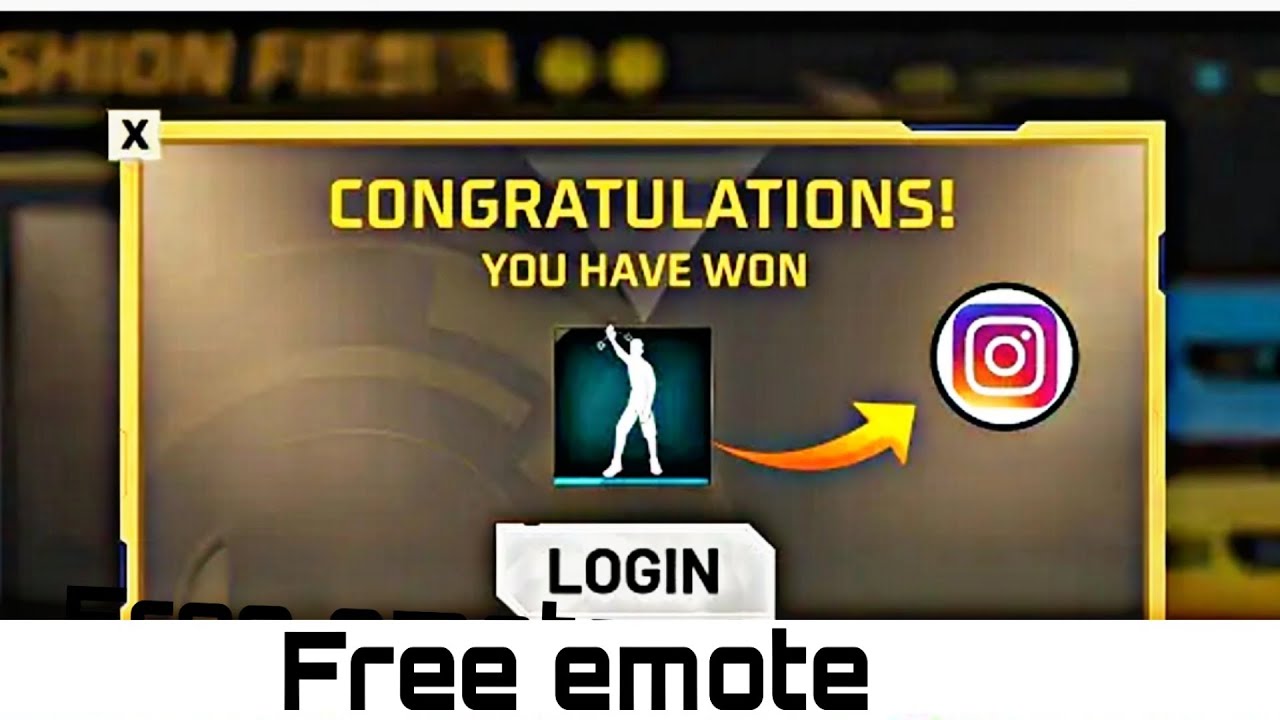 Login And Get Free Emote Dont Miss #freefire - YouTube