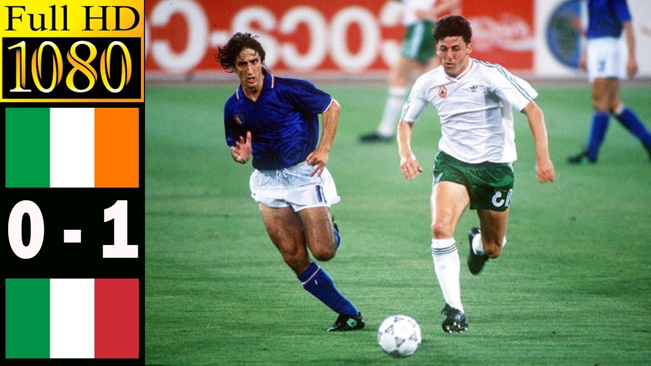 Ireland 0-1 Italy world cup 1990 (Quarter Finals) | Full highlight ...
