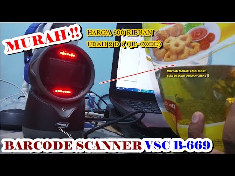 REVIEW BARCODE SCANNER VSC BS-669 - YouTube