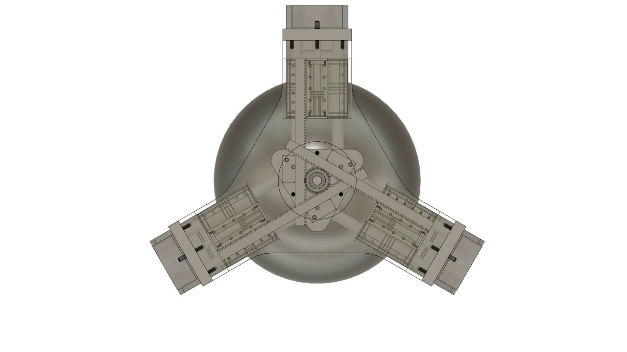 Pneumatic Parallel Gripper (Three-Jaw) Mechanism Animation - YouTube