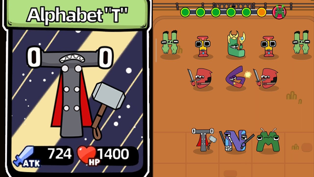 Merge Alphabet Lore (A-T...) | Merge Alphabet 2D Fusion Fight Part 3 ...