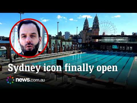 Sydney’s iconic Olympic pool reopens after years of delays and $122m price tag