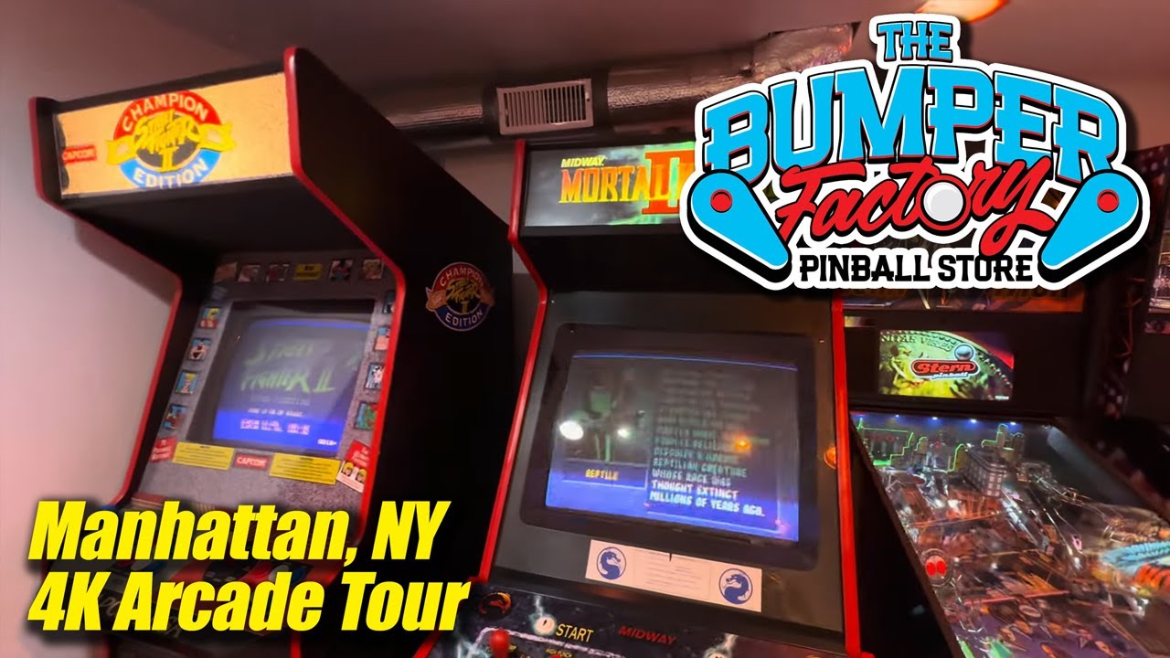The Bumper Factory (Manhattan NY), 4K arcade walkthrough & tour, August ...