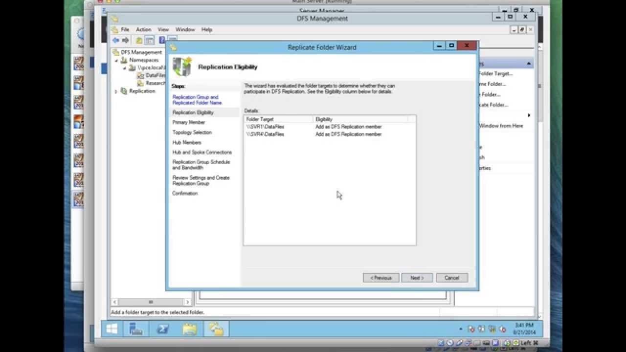 Configure DFS Replication - YouTube