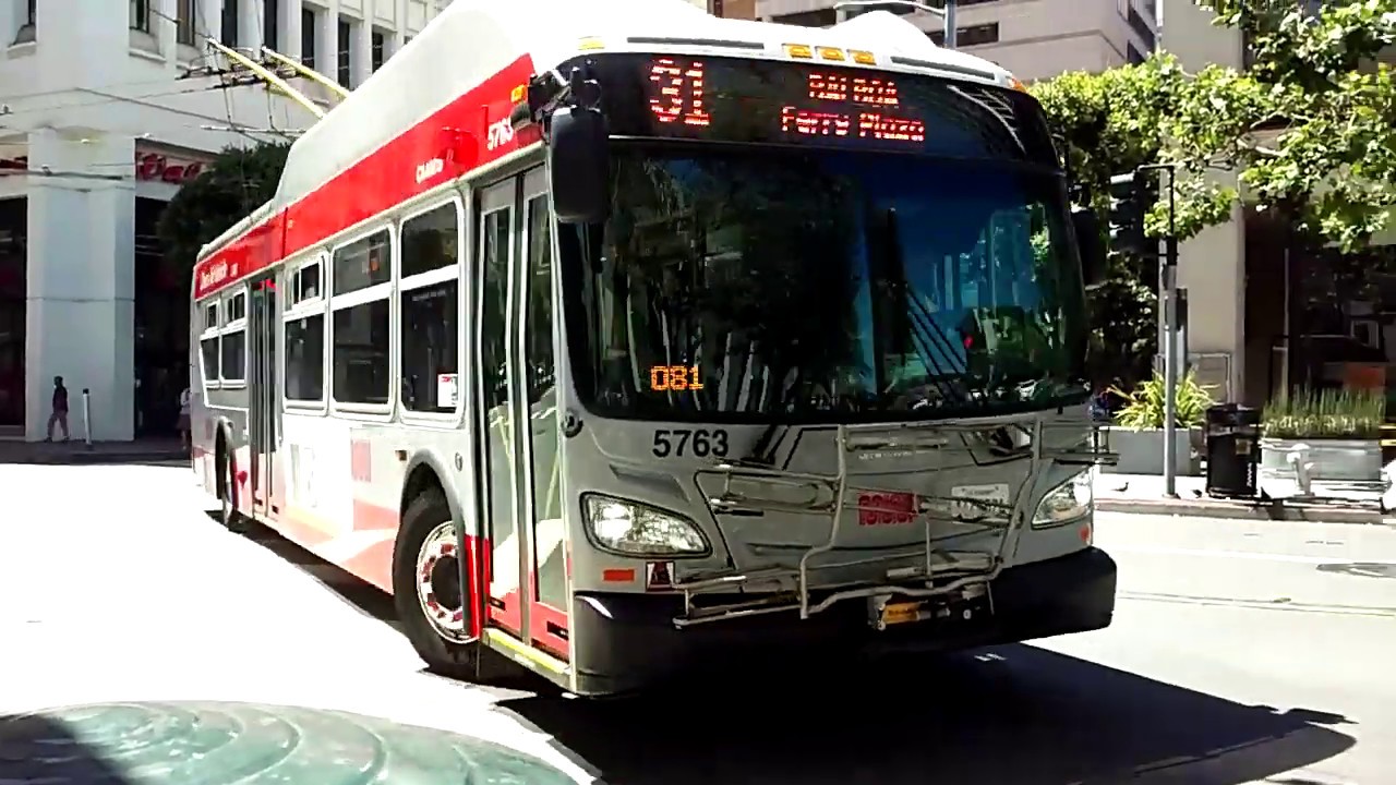 SF Muni 2018 New Flyer XT40 #5763 on Route 31 - YouTube