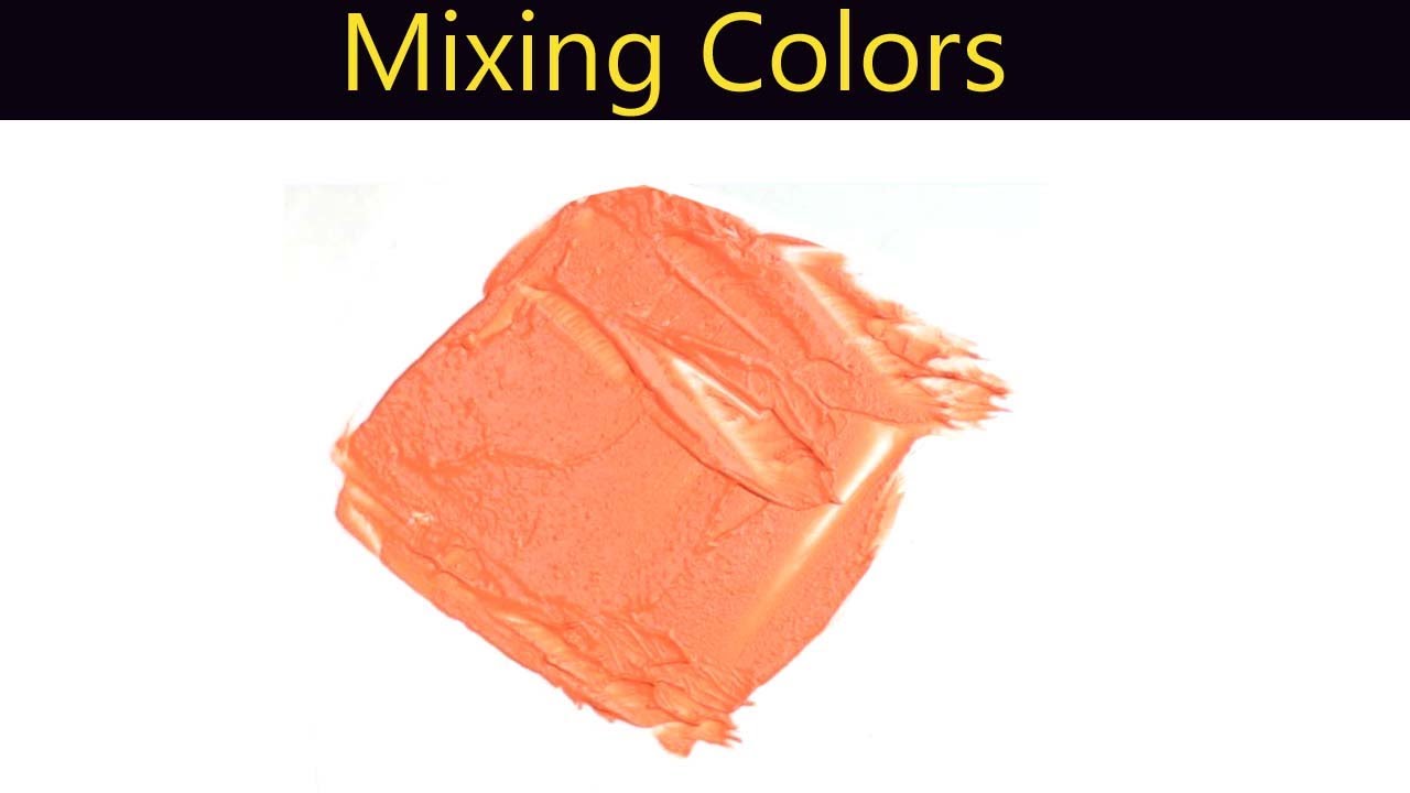 How To Make Vintage Coral Color Paint - Mixing Colors - YouTube
