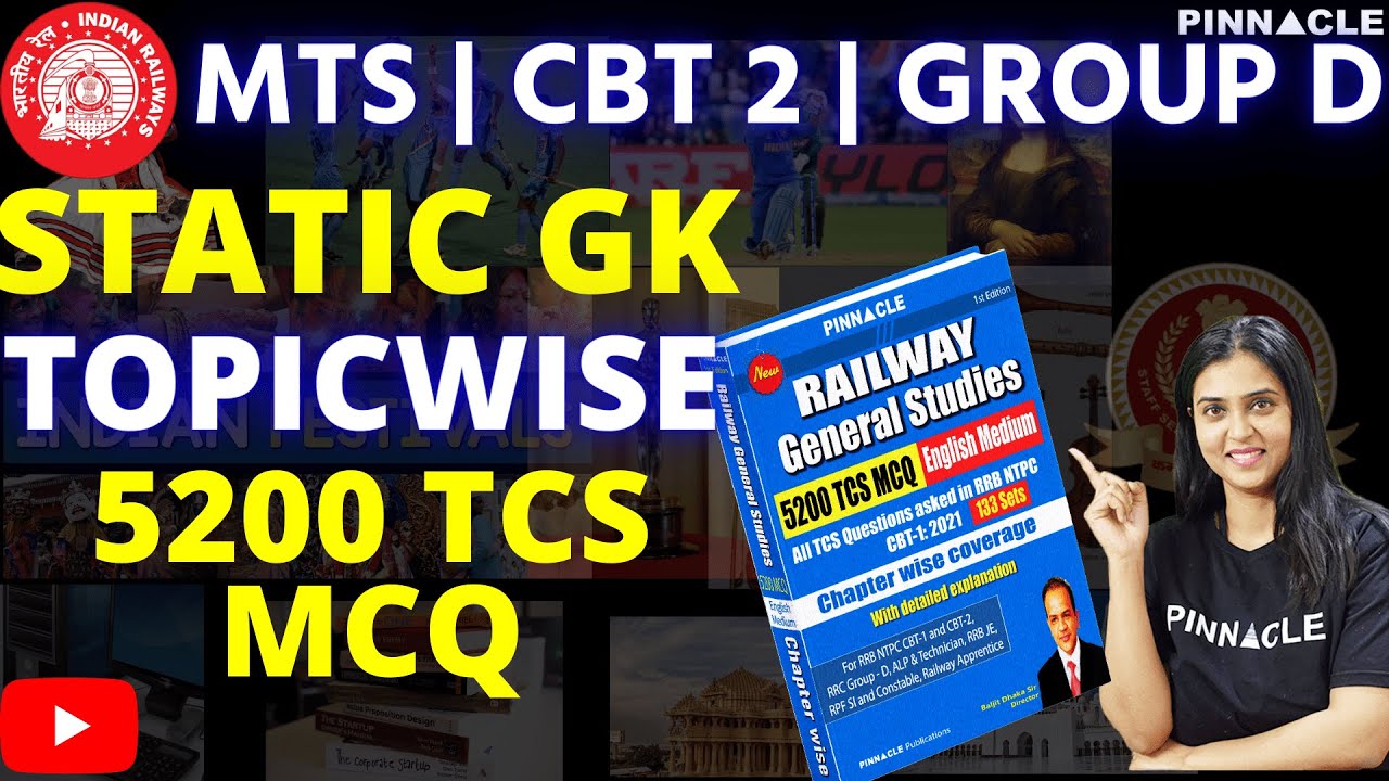 MTS | CHSL| RRB| Static Gk | 1-50 | TCS | PREVIOUS YEARS| PINNACLE RRB ...