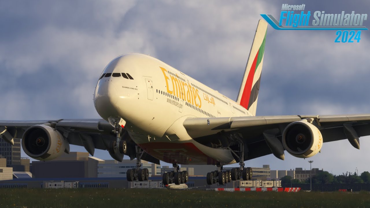 Microsoft Flight Simulator 2024: Emirates A380 Approach into London [4K ...