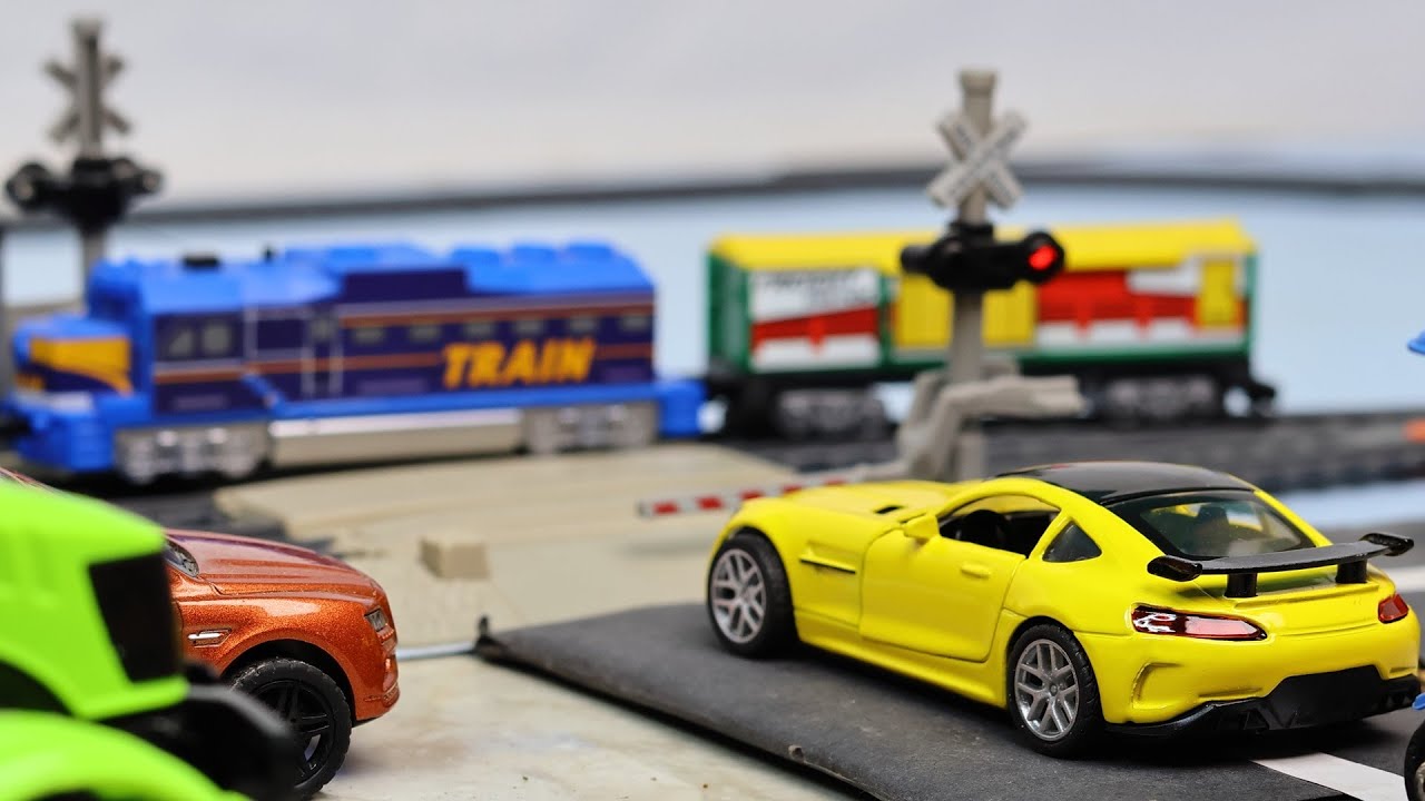 Musical & Joy to watch an amazing Cargo Model Train on tracks near Rail ...