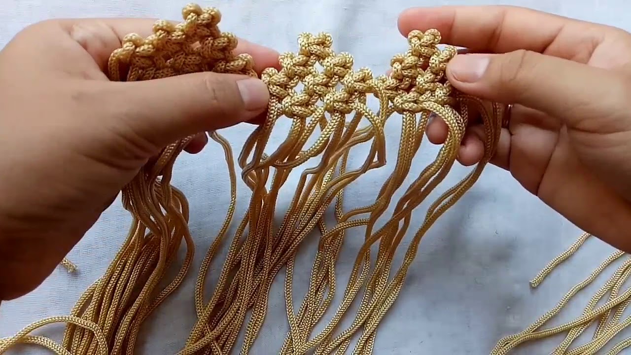 How to start macrame for wallet - YouTube