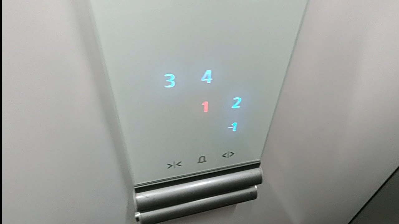 Touch sensitive Schindler 3300 elevator @Hotel Golf, Prague, Czechia ...
