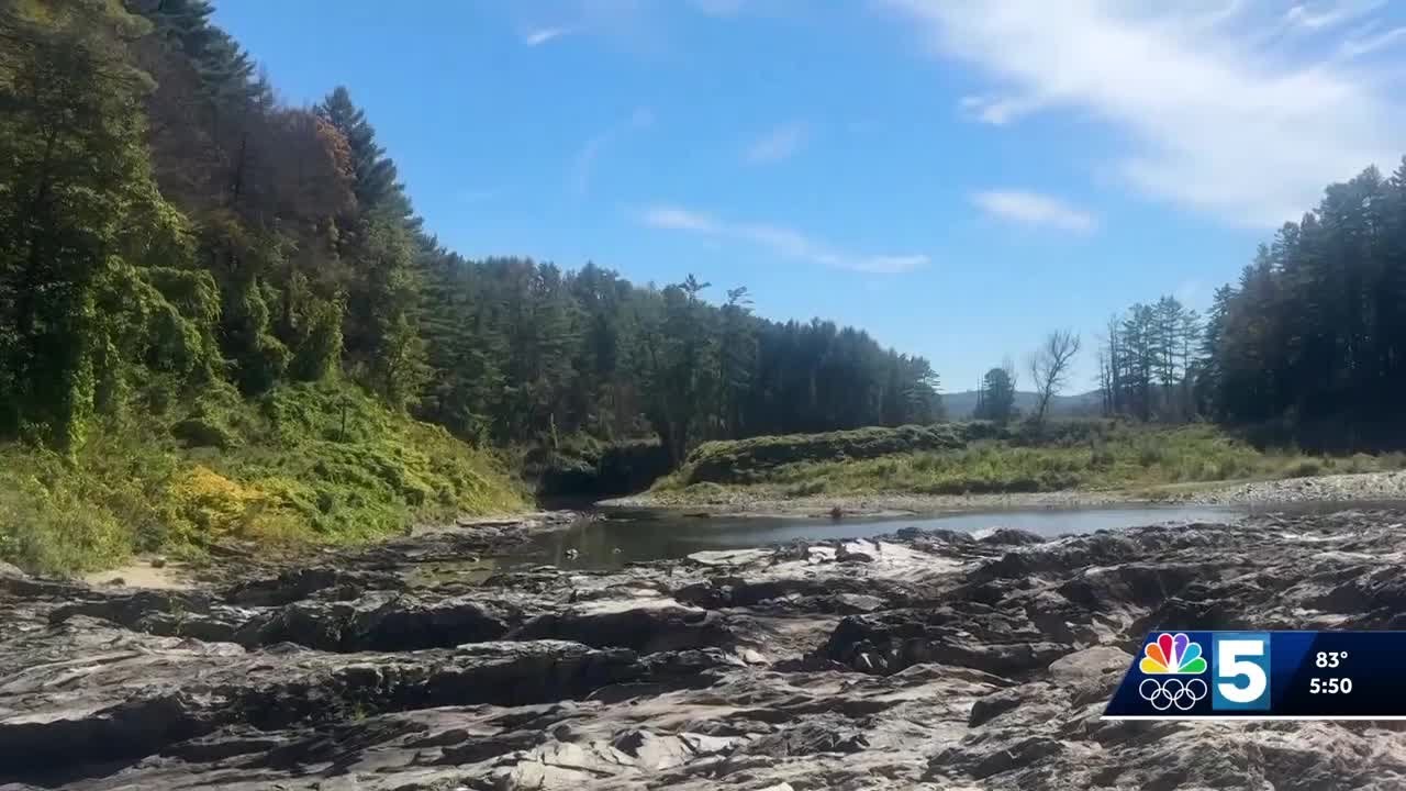 Visitors of Quechee Gorge notice drought impacts - YouTube