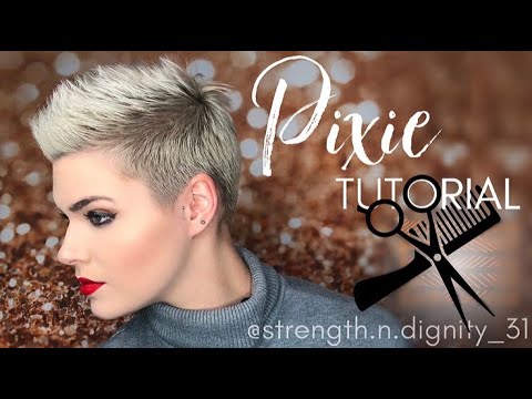 Pixie Tutorial: Styling Wet to Dry - YouTube
