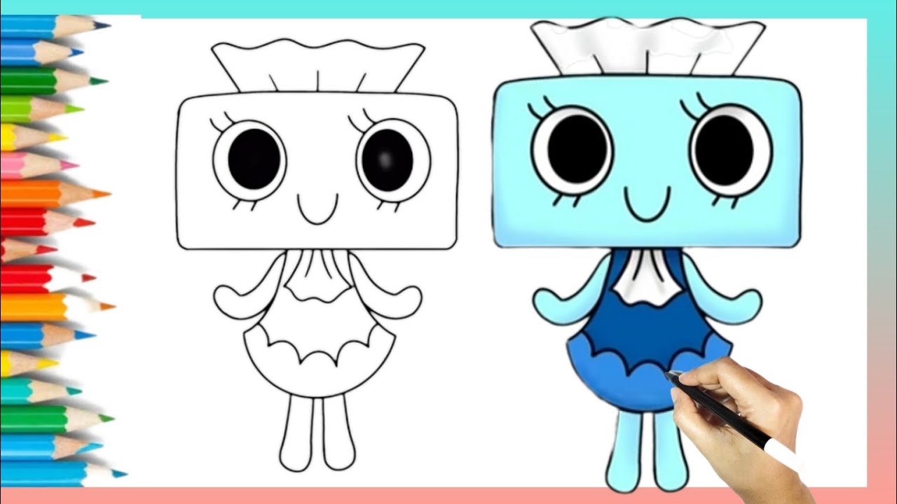 How To Draw Tisha from Dandy's Worlds || Easy Drawing Tutorial Step by ...
