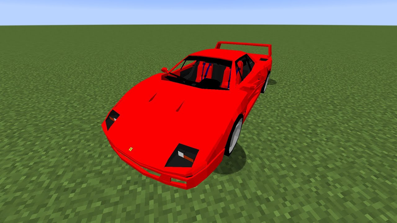Ferrari F40 in minecraft - YouTube
