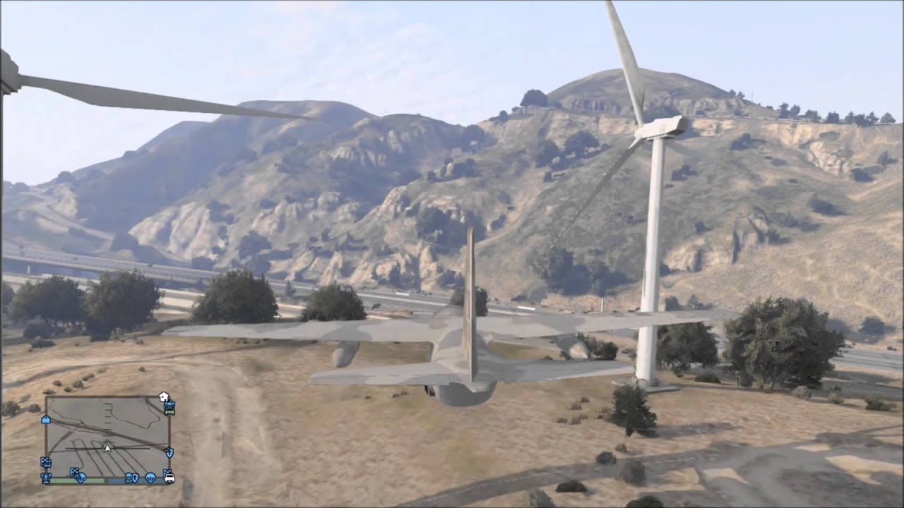 GTA Online Crazy Fun with a Titan and Windmills! - YouTube
