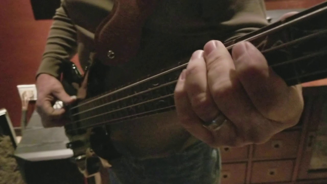 My Pop playing his bass guitar - YouTube