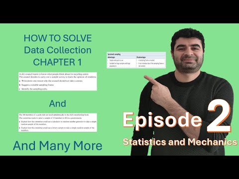 Statistics Applied A Level Mathematics Chapter 1 Data Collection #2 by Saman Alkhaffaf - YouTube
