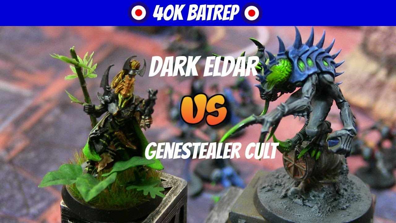 Aceface batrep Dark Eldar vs Genestealer Cult 1850pts - YouTube
