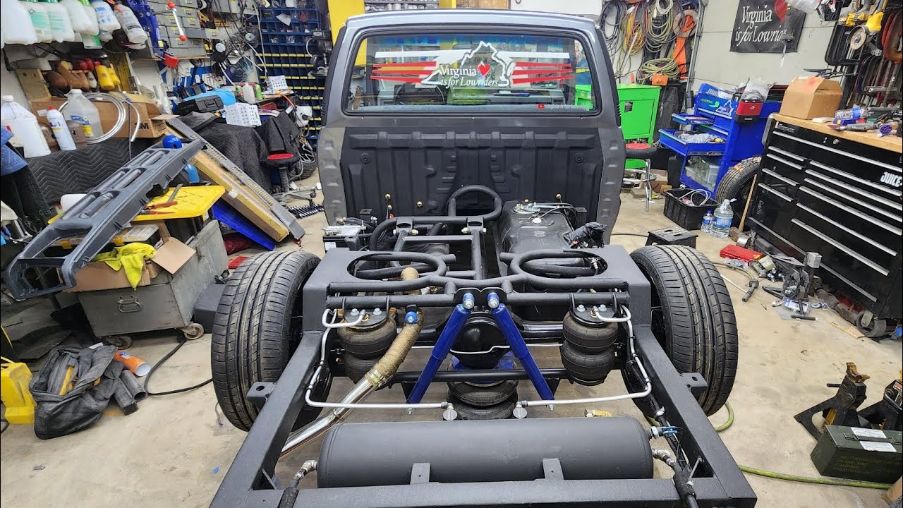 Bagged Mini Truck Build #48 / Body Dropped van Build #2 - YouTube