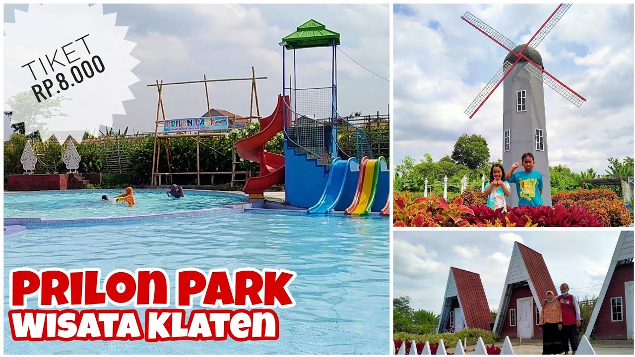 Wisata Klaten | Prilon Park Kolam Renang Murah 8ribu - YouTube