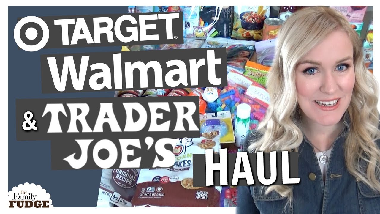 GROCERY & Road Trip HAUL || Target + Walmart + Trader Joe's - YouTube