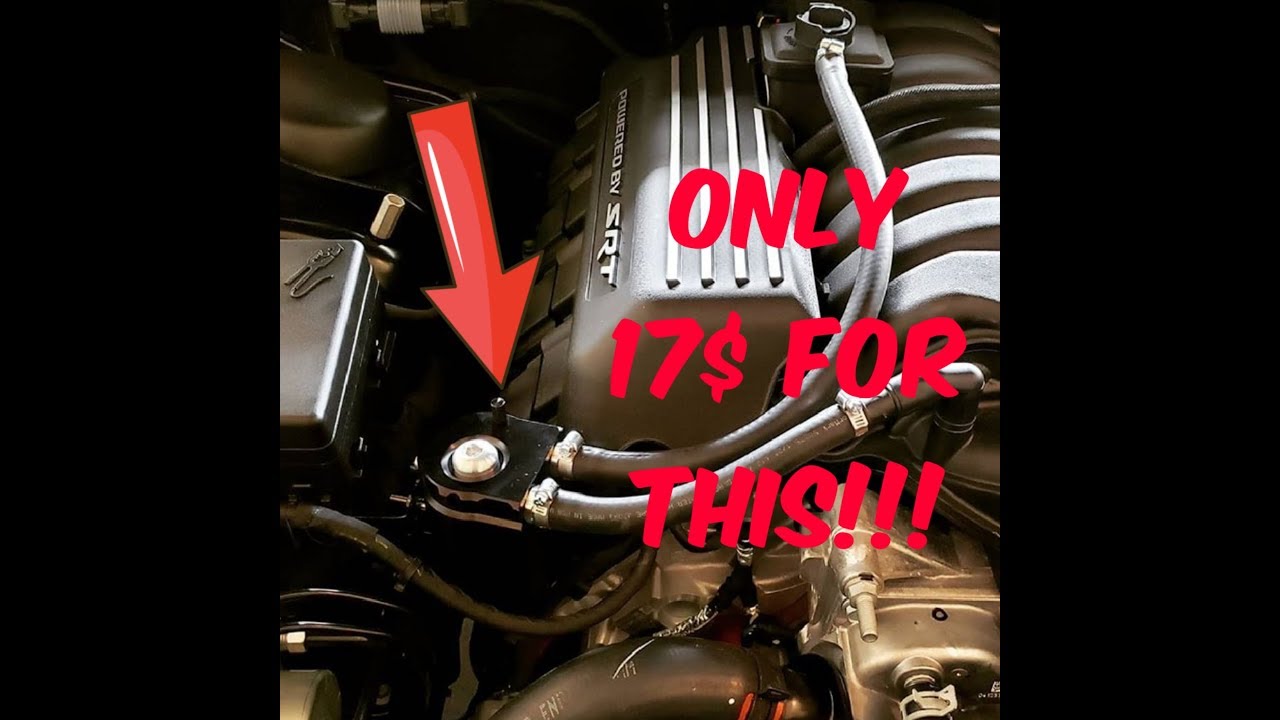OIL CATCH CAN DODGE CHARGER SCAT PACK 392 - YouTube
