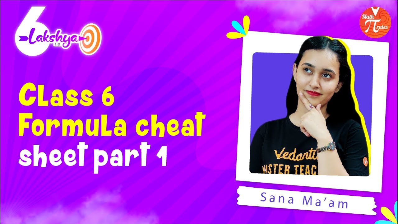 6th Grade Mathematics Formula Chart