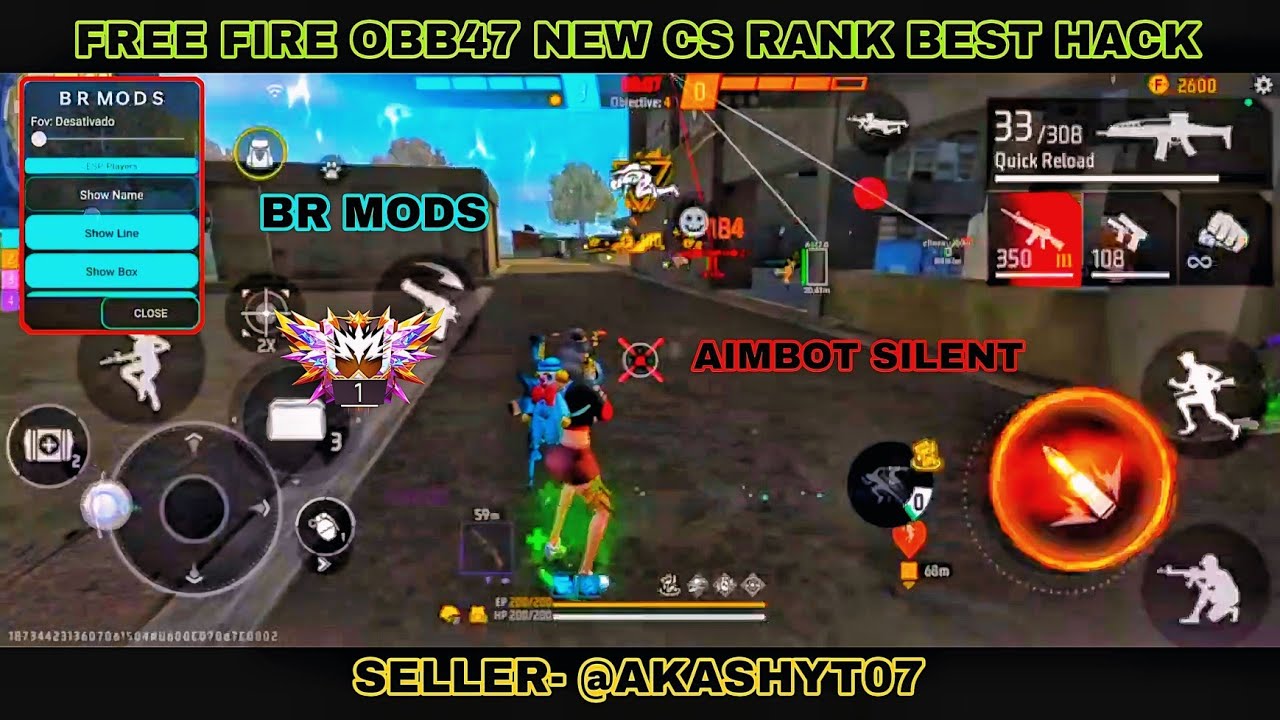 FREE FIRE OB47 NEW CS RANK BEST HACK | BR MODS | ANTIBLACKLIST ALL ...