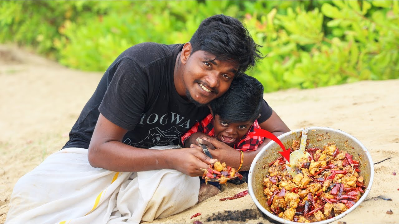 குட்டிபுலியுடன் உப்பு கறி செய்யலாம் வாங்க | spicy salty chicken recipe ...