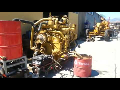 Test Run of rebuilt engine 3508 920Hp part 3 - YouTube