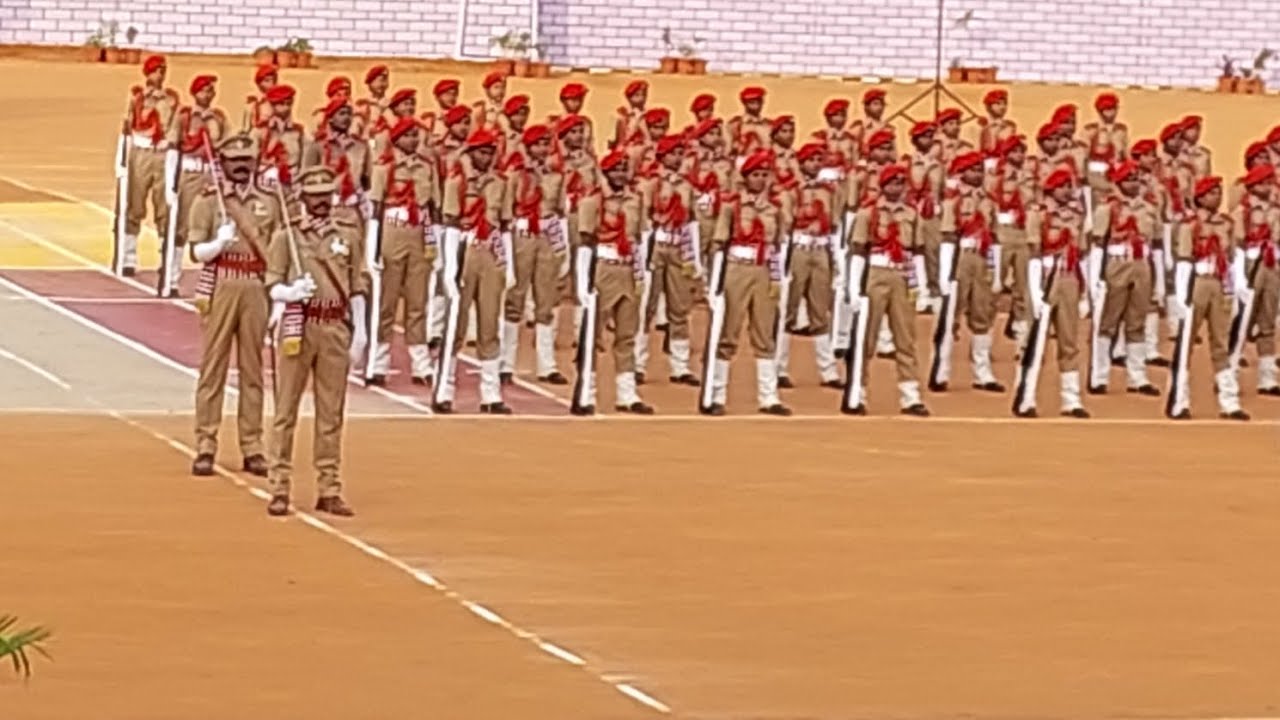 Passing out slow march parade in Pondicherry police | #pondicherry # ...