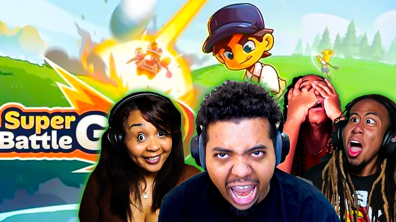 GOLFING WITH FRIENDS BUT ITS DEADLY!!!! #SUPERBATTLEGOLF @JazzyGuns ...
