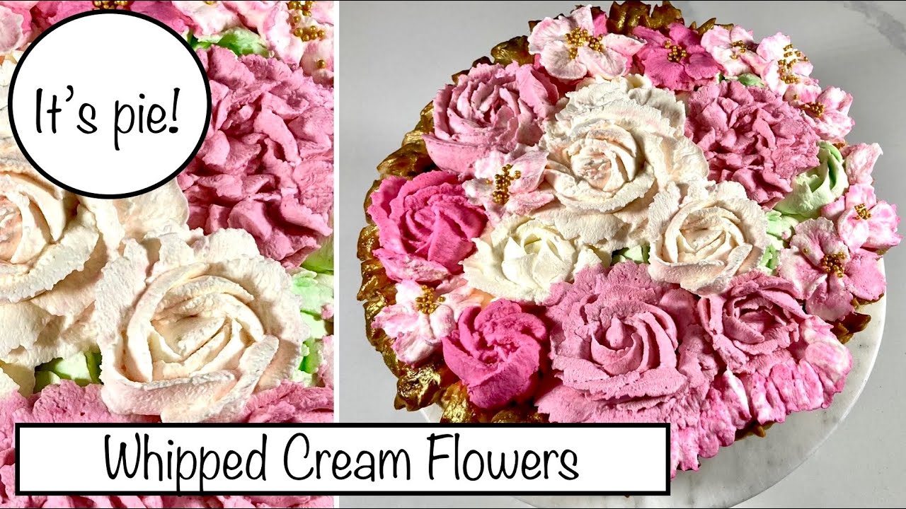 How to Make Whipped Cream Flowers | How to Decorate a Fancy Chocolate ...