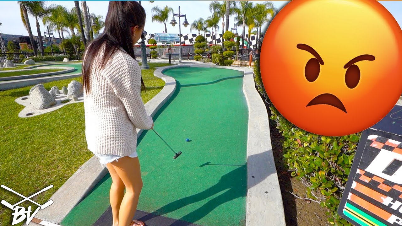 THE MOST FRUSTRATING MINI GOLF HOLE EVER ! - YouTube