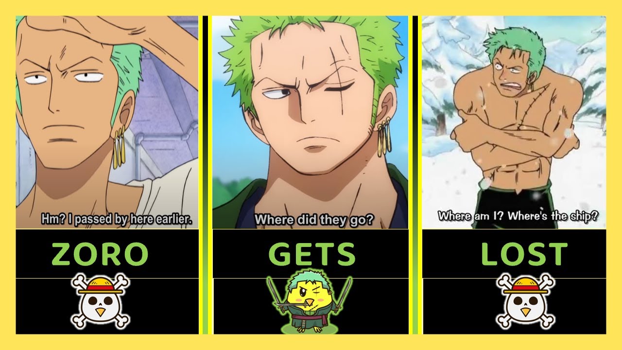 Every time Zoro got Lost in One Piece #Zoro #OnePiece - YouTube