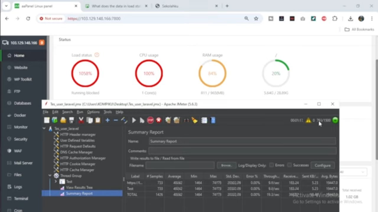 Uji Kehebatan VPS Biznet Gio Cloud 1vCPU, 1GB RAM untuk web PPDB ...