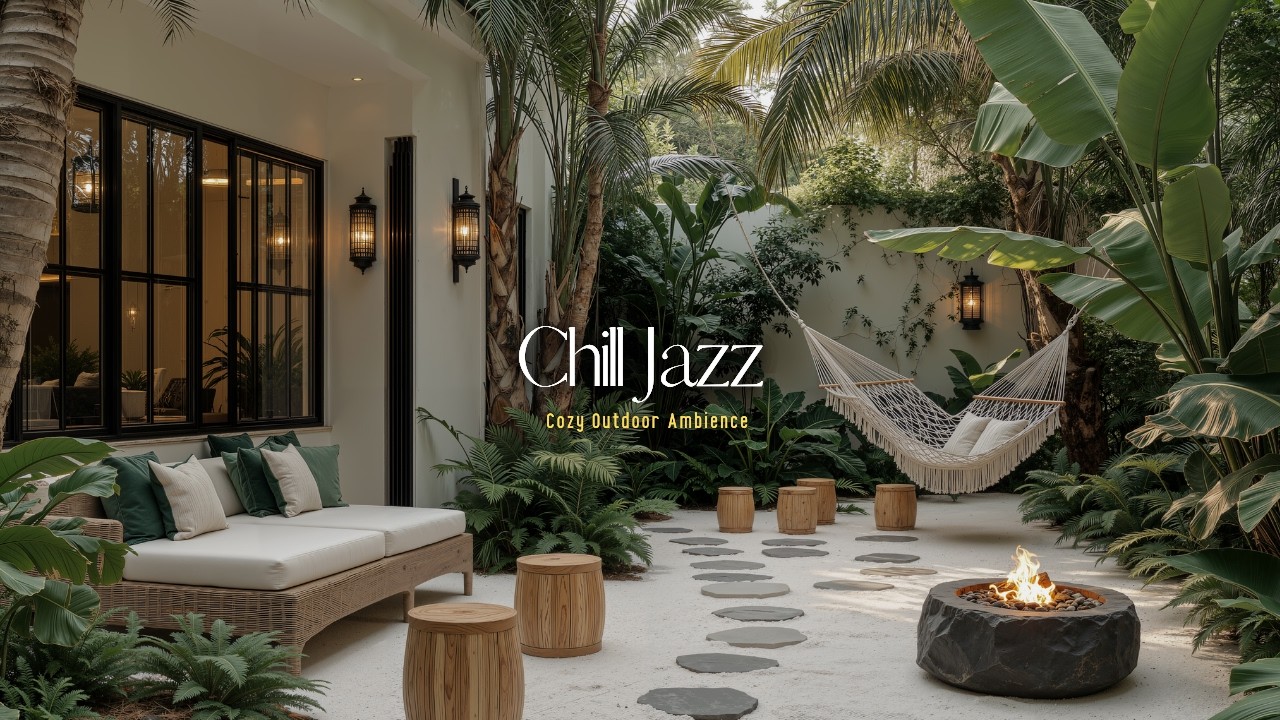 Chill Out in Cozy Tropical Garden With Relaxing Jazz | Jazz Relaxing ...