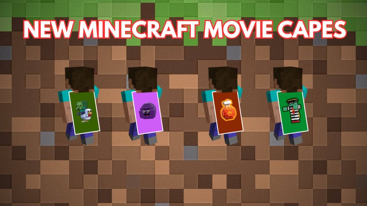 How to get NEW Minecraft Movie Capes - YouTube