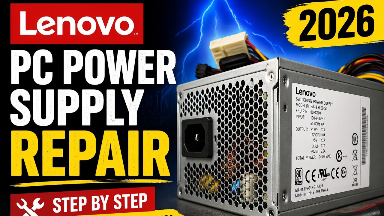 Lenovo PC Power Supply Repair 2025 || Created by Afjal Hossain - YouTube