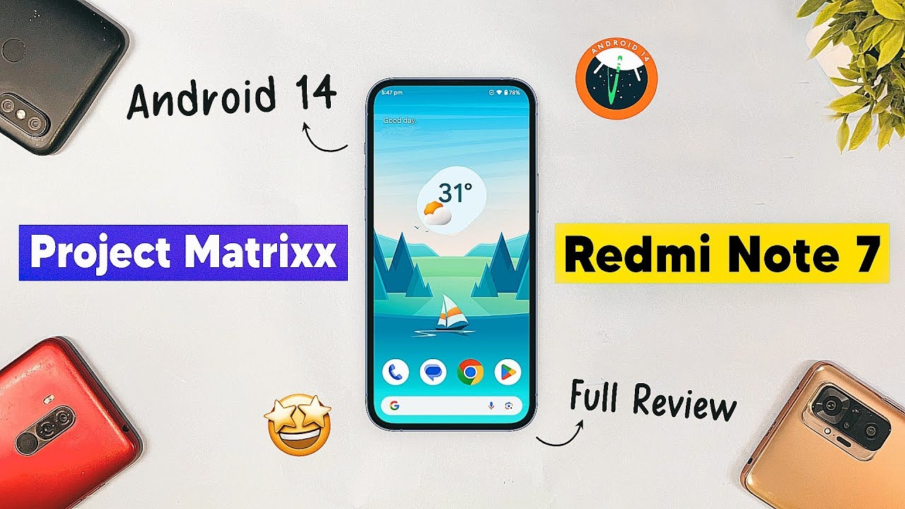 Project Matrixx 10.6.0 | Redmi Note 7 | Android 14 Review - YouTube
