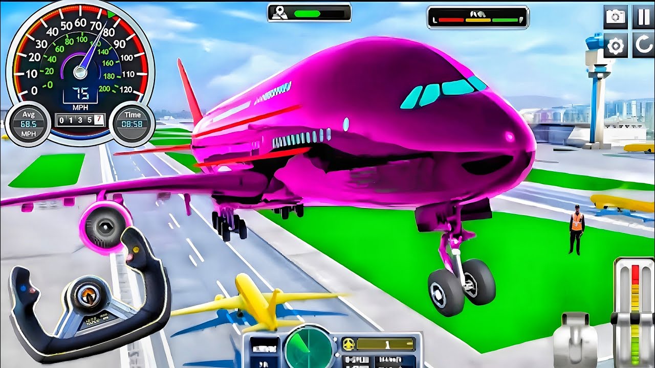 Flight airplane city pilot simulator - Airplane Flight Pilot Simulator ...
