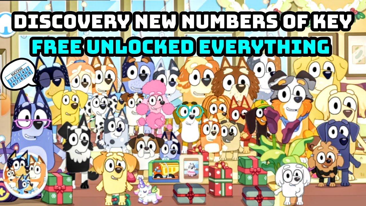 Bluey Let's Play Discovery New Numbers Of Key Free Unlocked Everything ...