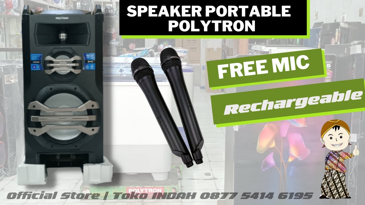 REVIEW SPEAKER AKTIF POLYTRON 12 INCH PTS-12K15/SPEAKER BISA DI CHARGER ...