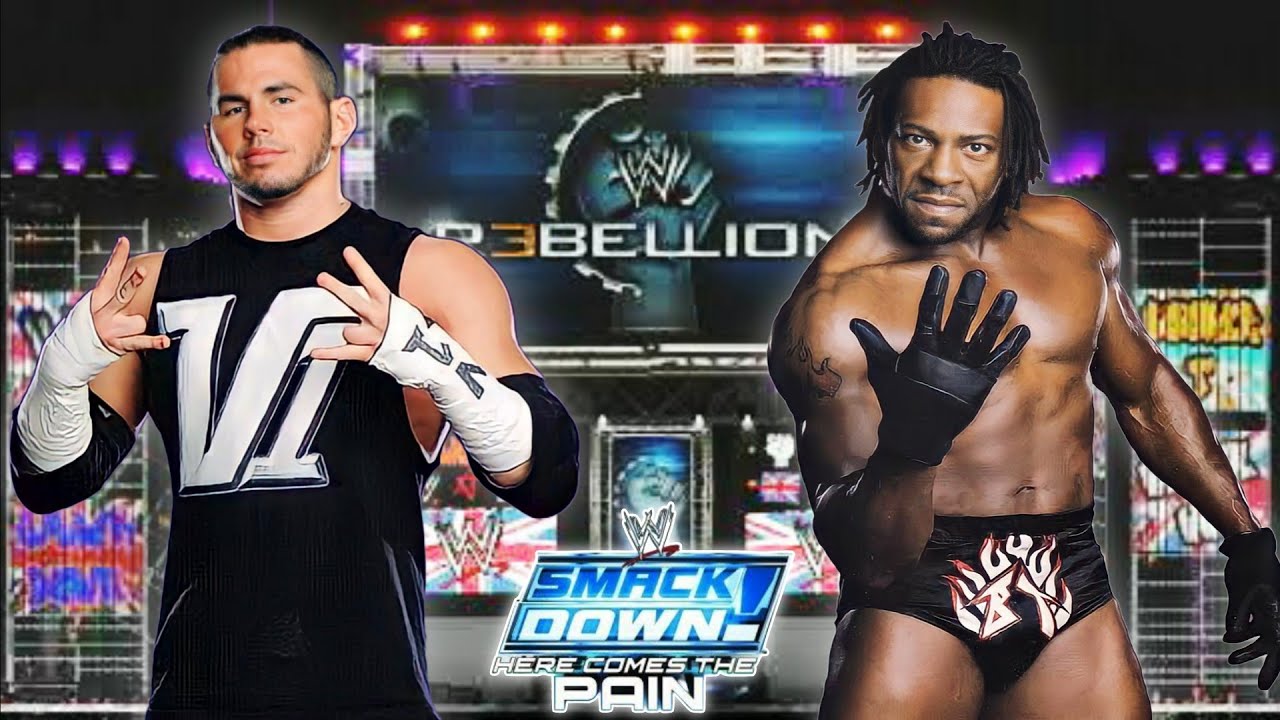 WWE Booker T vs Matt Hardy Rebellion 2002 | SmackDown Here comes the ...