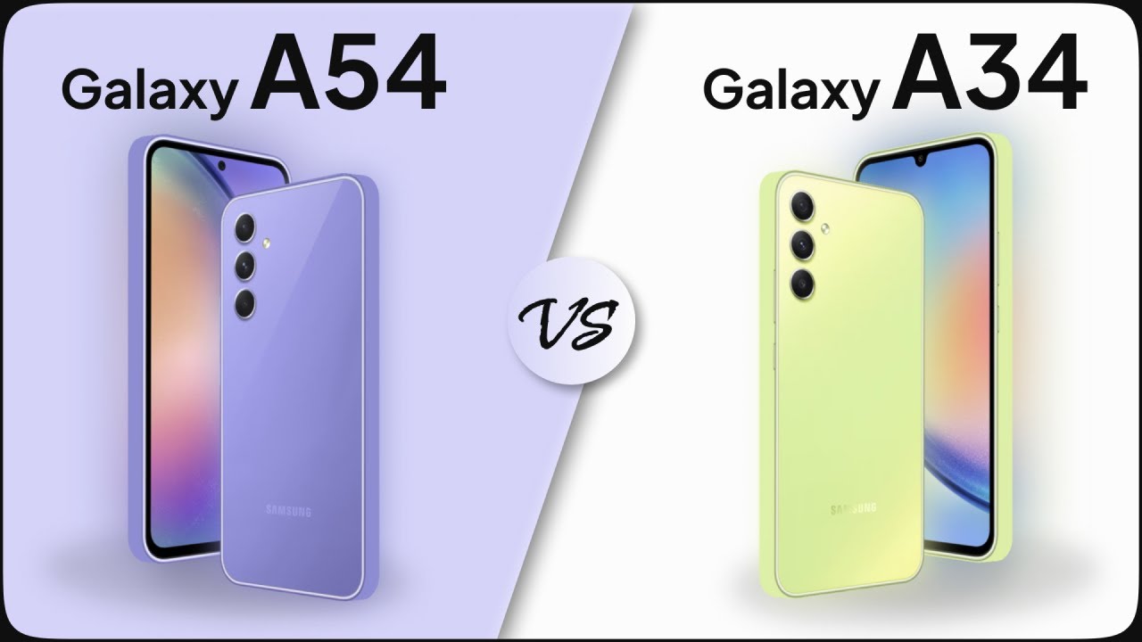 Galaxy A54 vs Galaxy A34 Comparison |@MobileNerdTech - YouTube