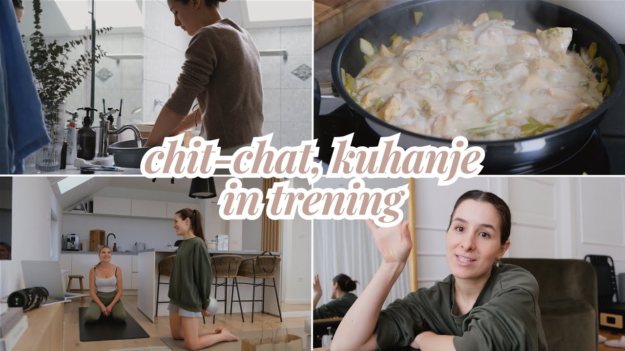 VLOG chit-chat, kuhanje, trening - YouTube